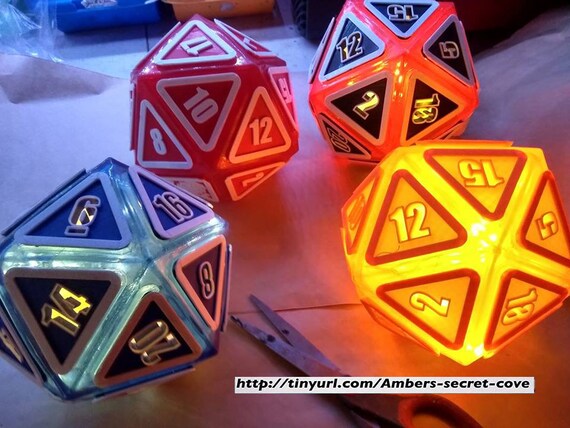 Glass Art D20 Nightlight Blue Art & Collectibles etna.com.pe
