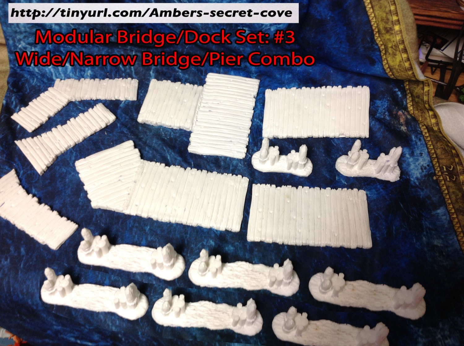 Modular Bridge/dock Set 3: Wide/narrow Bridge/pier Combo - Etsy