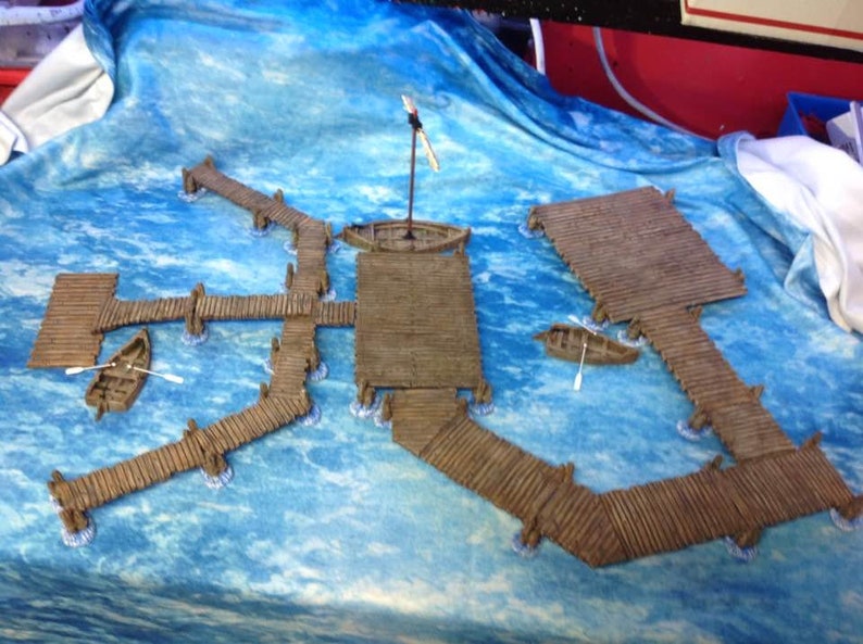 Modular Bridge/dock Set #5: the Mega Set (hand-painted) - Etsy