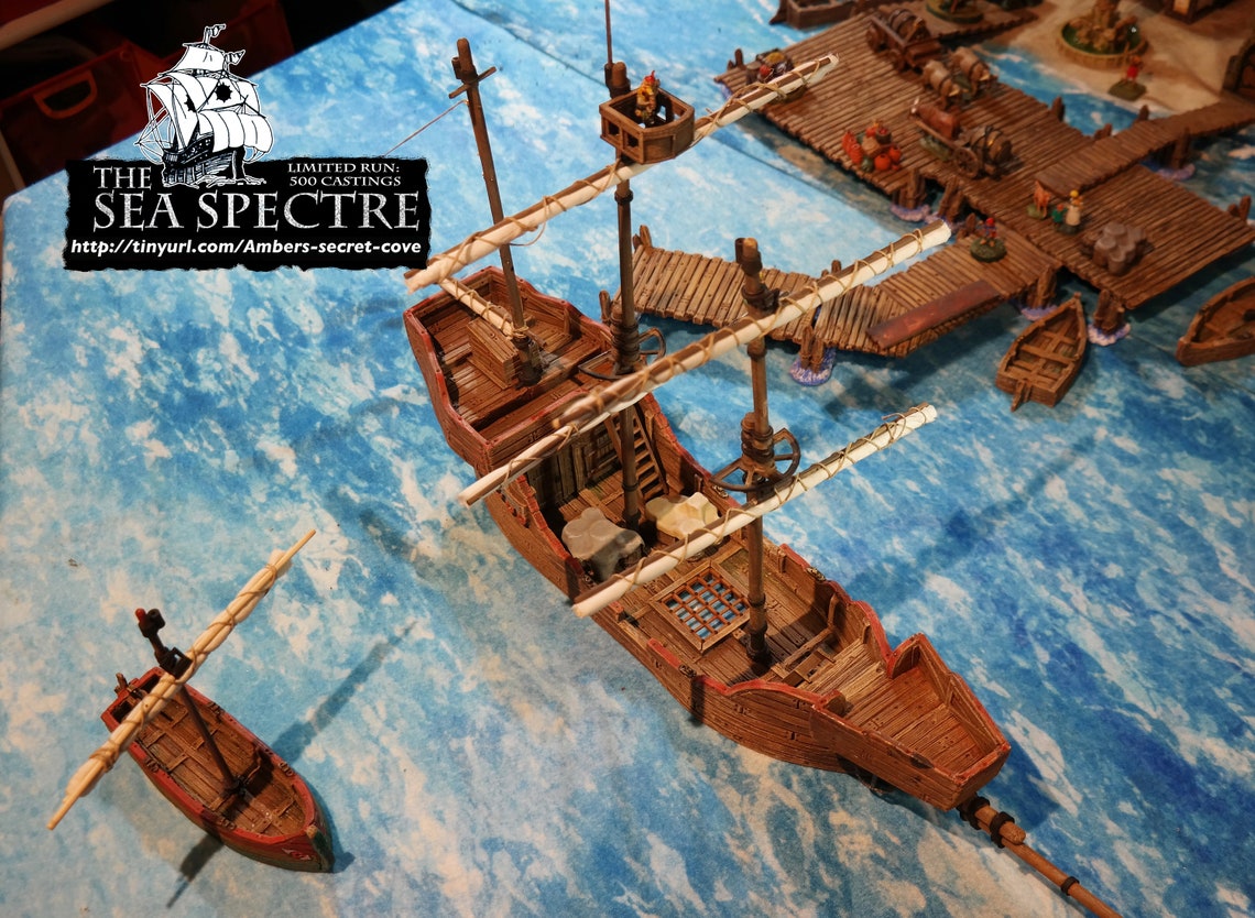 The Sea Spectre 28mm Tabletop Sailing Ship Limited to 500 Castings ...