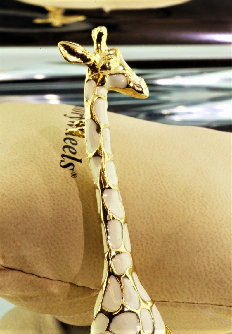 Eco Friendly Cream & Gold Giraffe Shawl Pin Large Fall Scarf | Etsy