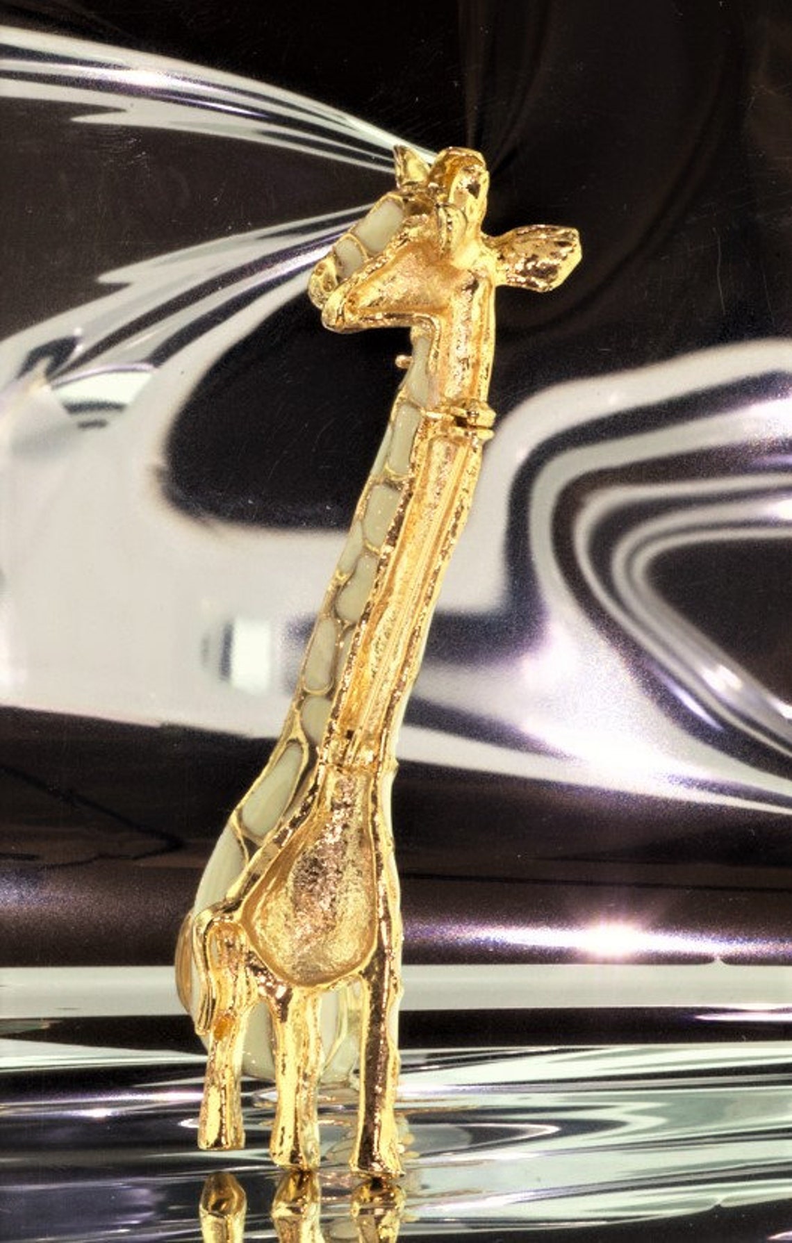 Eco Friendly Cream & Gold Giraffe Shawl Pin Large Fall Scarf | Etsy