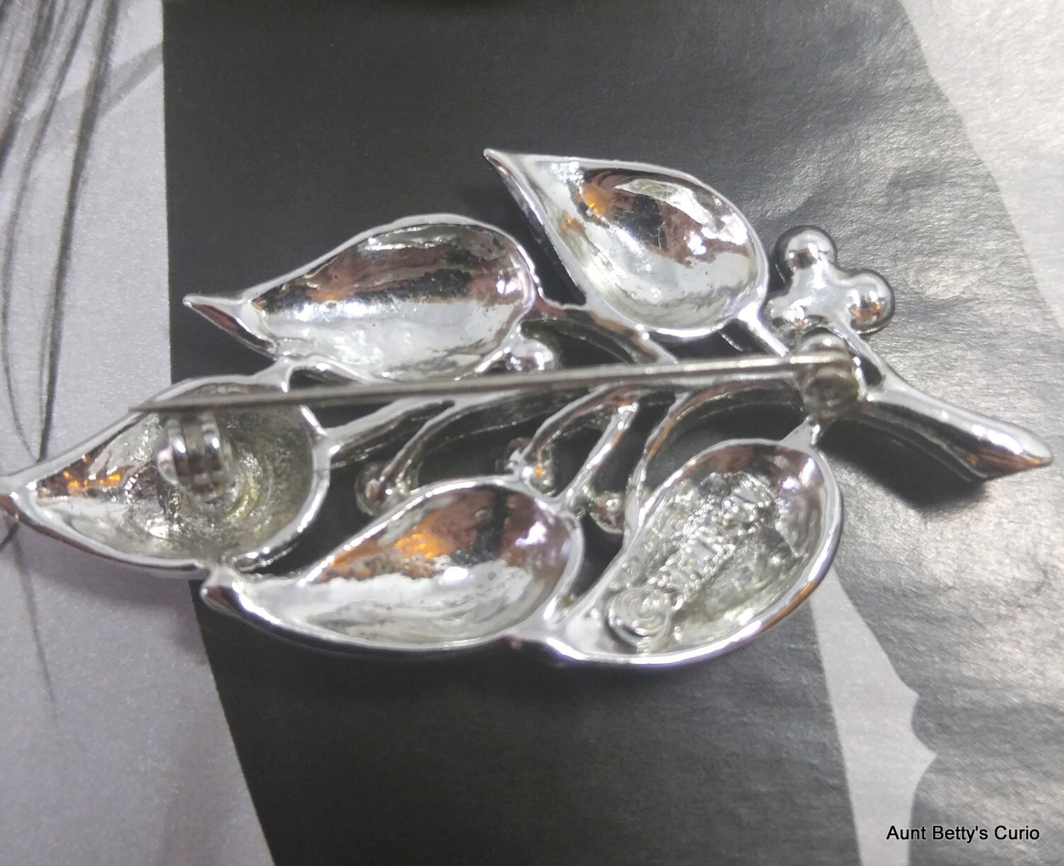 Vintage Scarf Pin Natural Silver Brooch Jewelry Gifts Mothers | Etsy