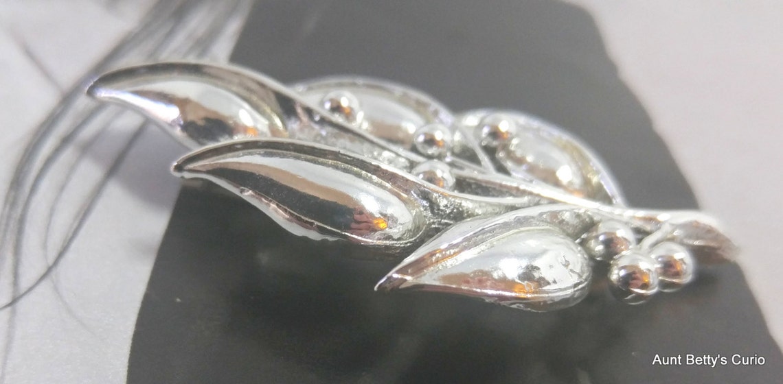 Vintage Scarf Pin Natural Silver Brooch Jewelry Gifts Mothers | Etsy