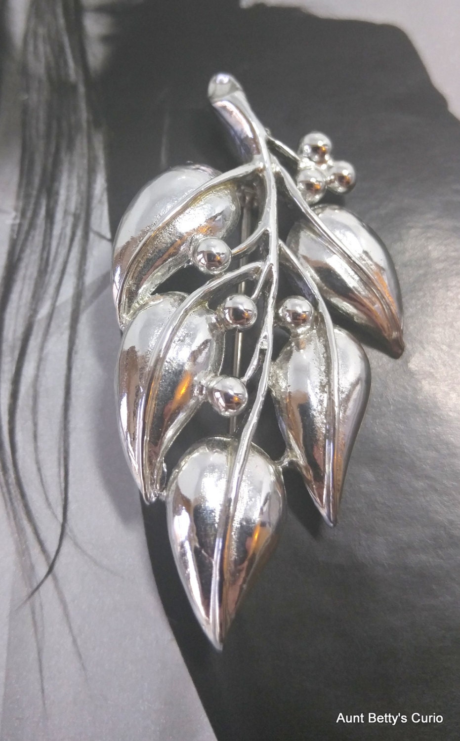 Vintage Scarf Pin Natural Silver Brooch Jewelry Gifts Mothers | Etsy