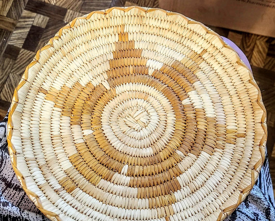 Vintage Hand Woven Cherokee Basket, Native American Art Shirley Gesin ...