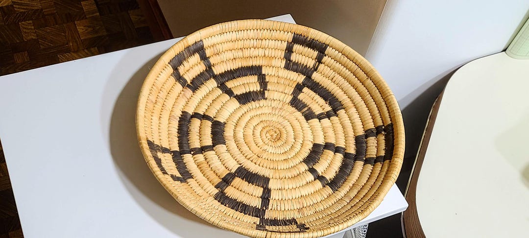 Vintage Hand Woven Cherokee Basket, Native American Art Shirley Gesin ...