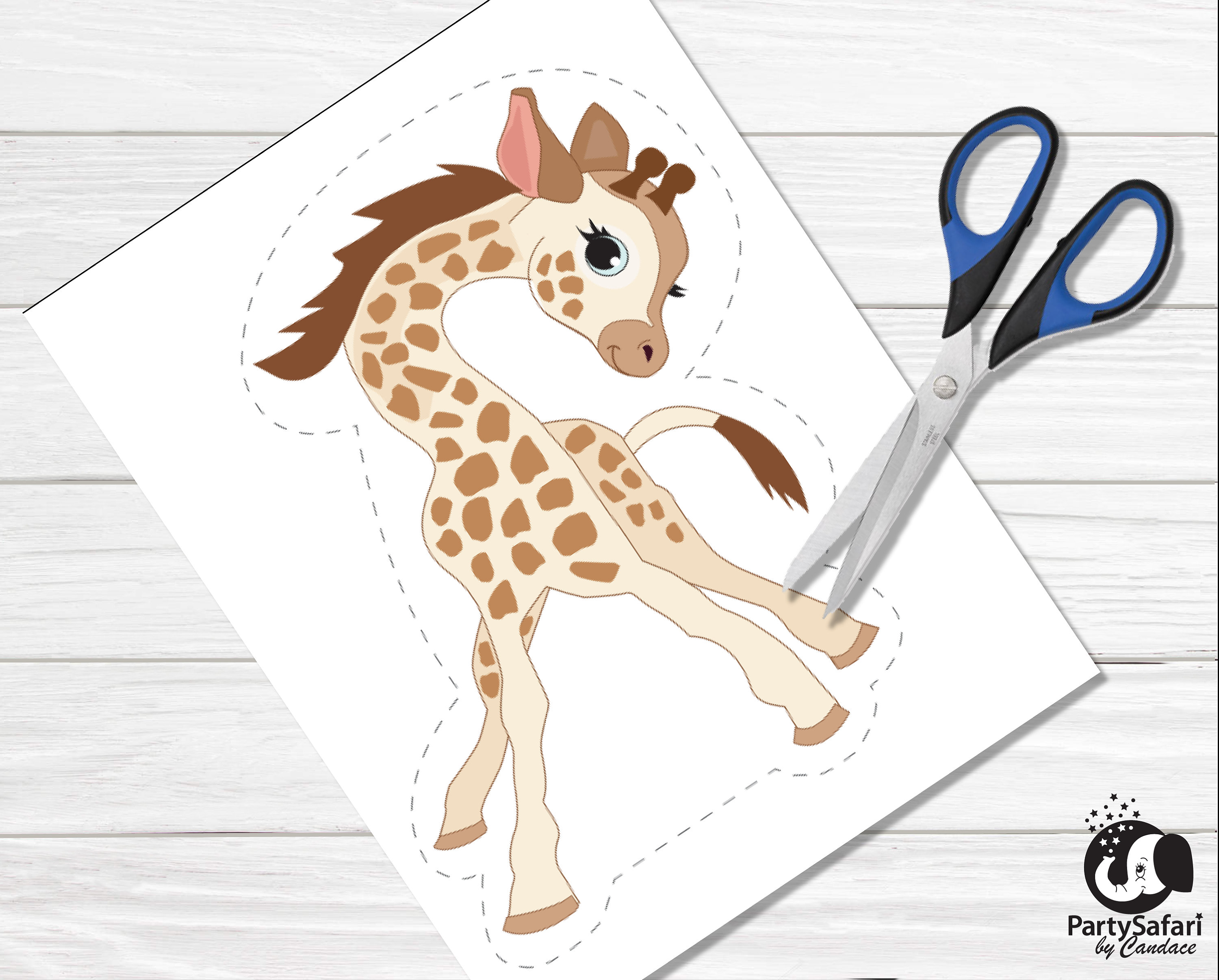 Giraffe DIGITAL Free-standing Standee Character Stand-alone Cutouts ...