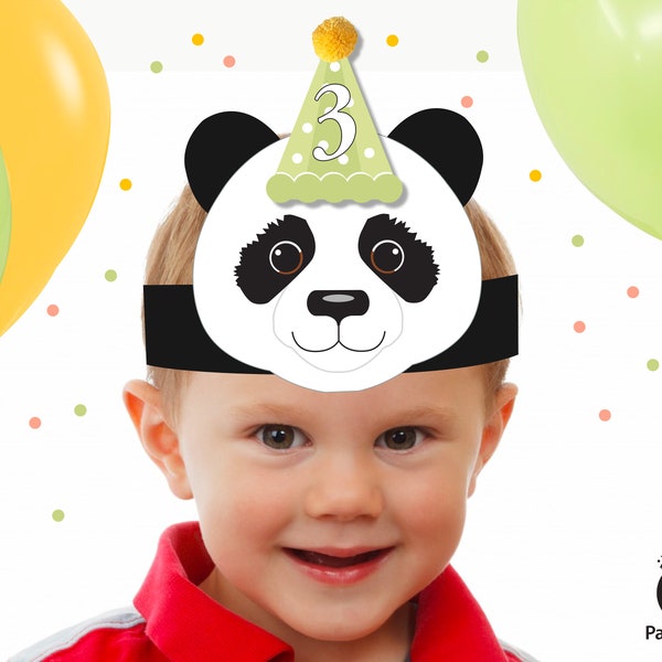 Panda Party Hat - Etsy