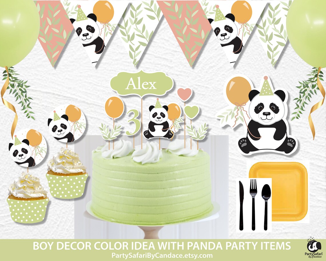 Panda DIGITAL Free-standing Stand-alone Cutouts // Panda Party - Etsy