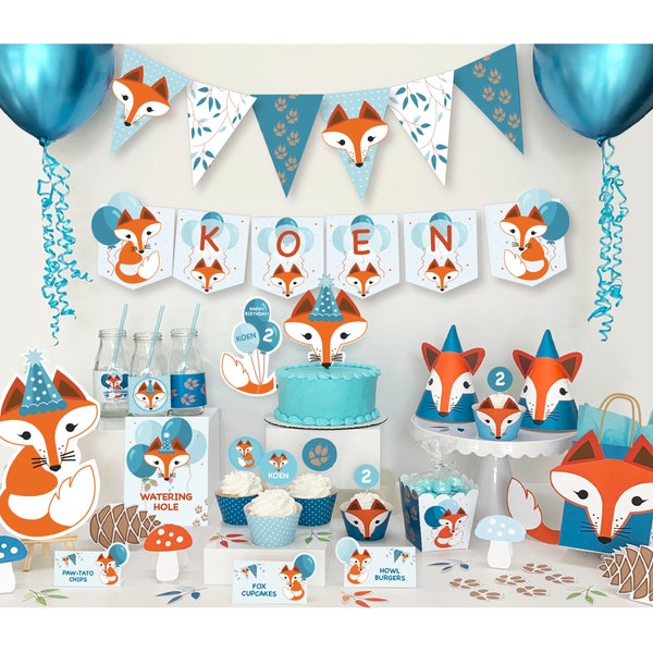 Fox Birthday Party - Etsy