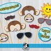 Surfing Monkey Printable Photo Booth Props | Monkey Printable Photo ...