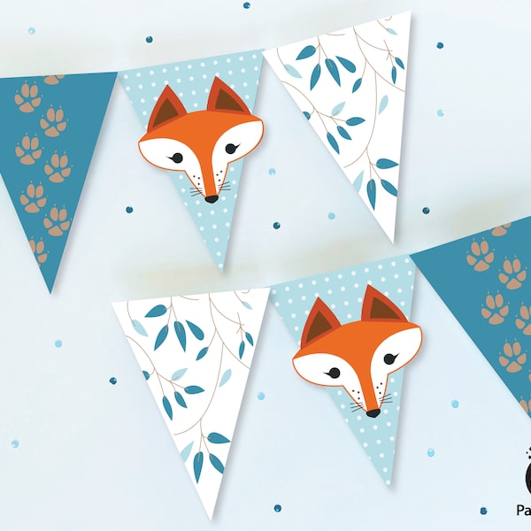 Fox Bunting - Etsy UK