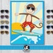 Surfing Monkey Printable Pin the Sunglasses on the Monkey Game | Pin ...