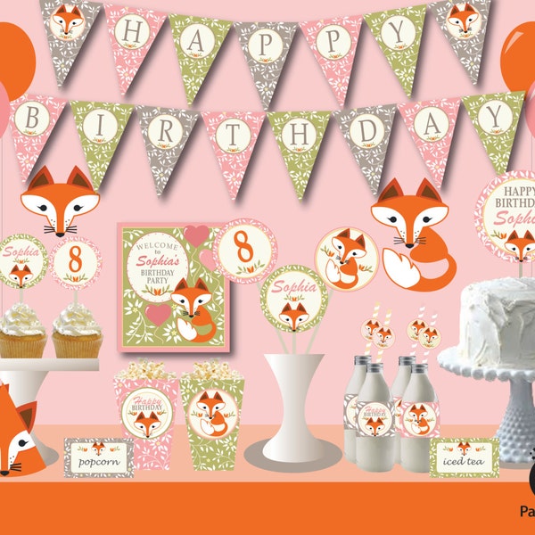 Fox Birthday Party - Etsy