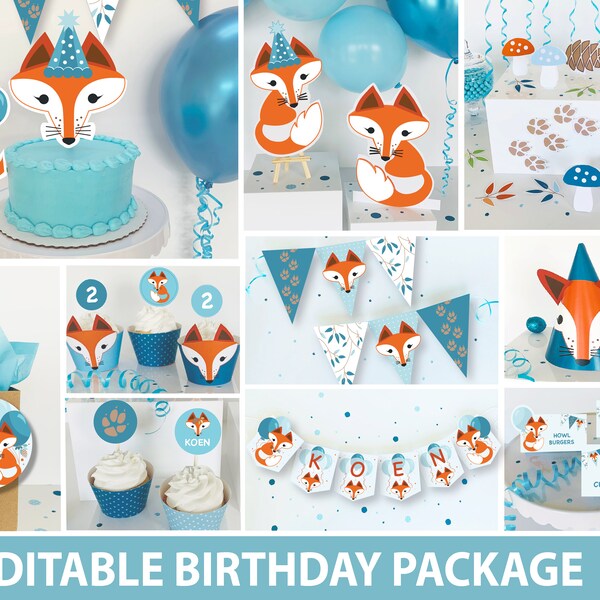 Fox Birthday Party - Etsy