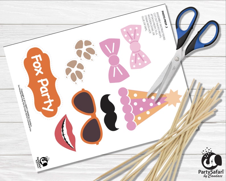 Red Fox Girl EDITABLE Photo Props // Red Fox Editable Photo Props ...