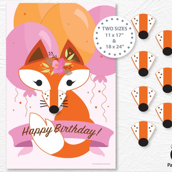 Printable Fox - Etsy
