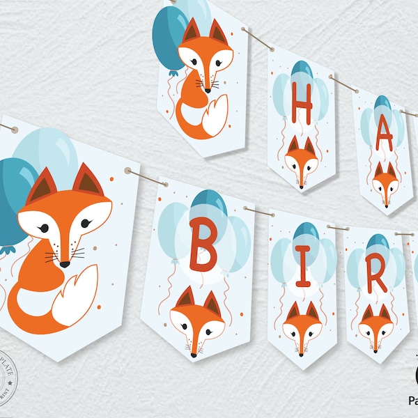 Fox Birthday Party - Etsy