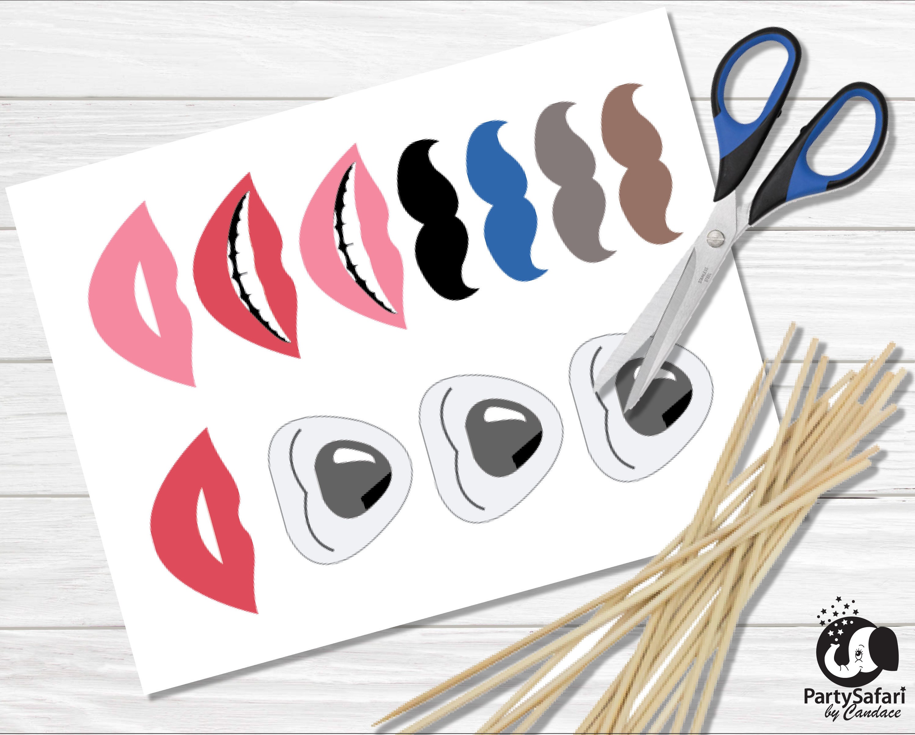 Koala Photo Booth Props: Printable Party Decorations (instant Download ...