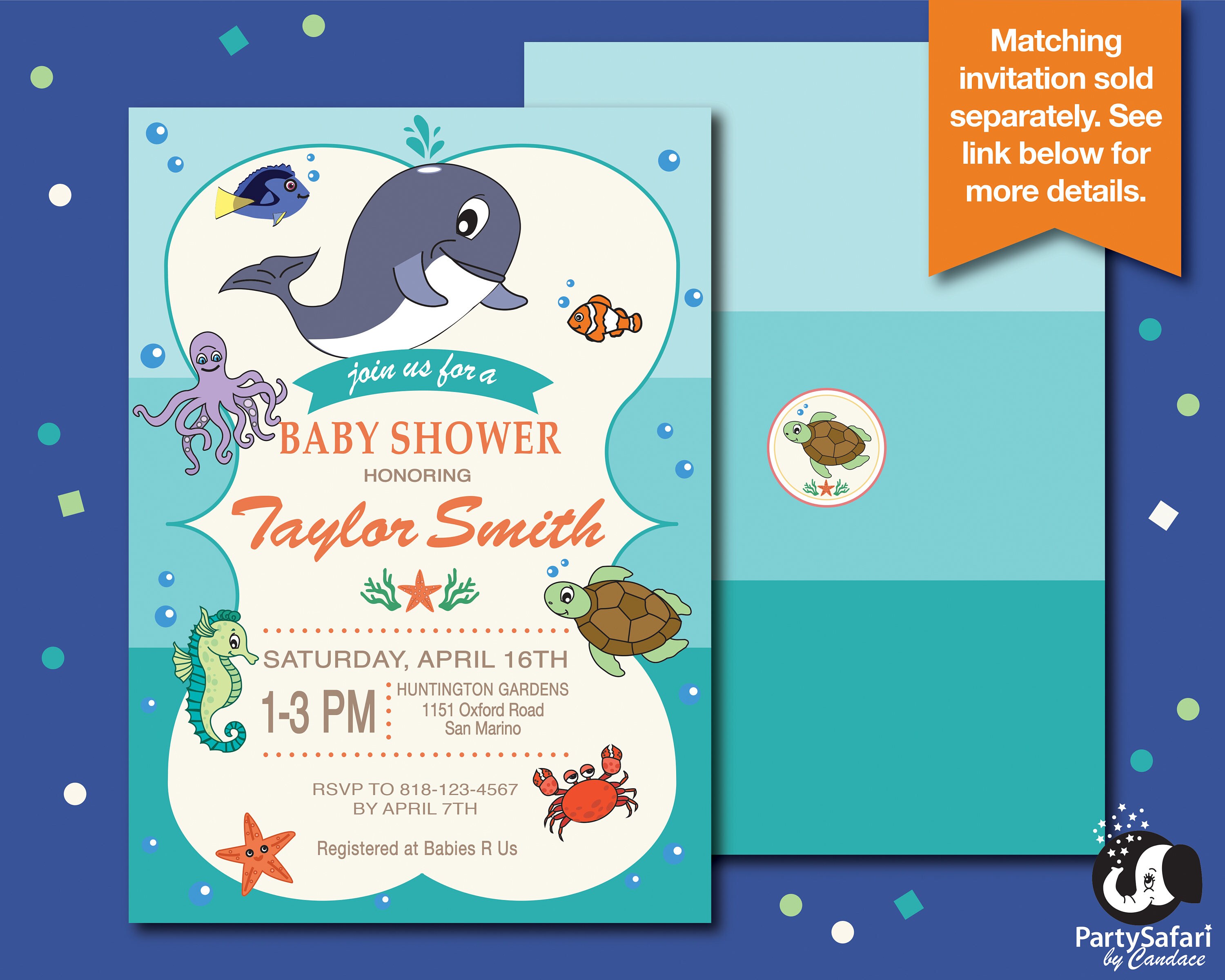 Under the Sea Printable Banner Ocean Theme Printable Banner Full ...