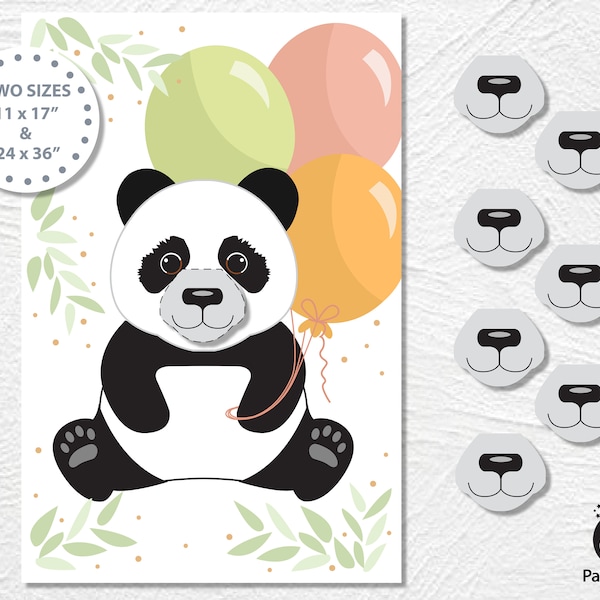 Diy Panda Party Game - Etsy
