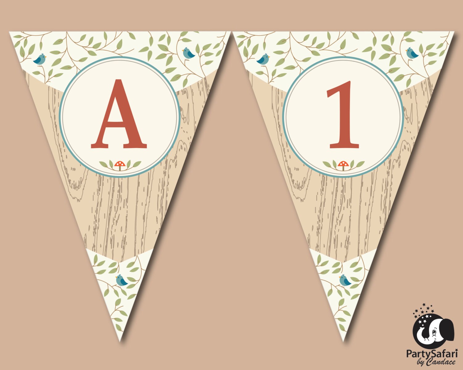 Woodland Animal Printable Banner Forest Animal Printable - Etsy