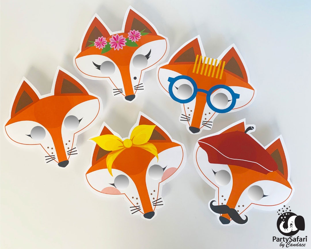Red Fox Boy/girl DIGITAL Masks // Red Fox Masks // Woodland Fox ...