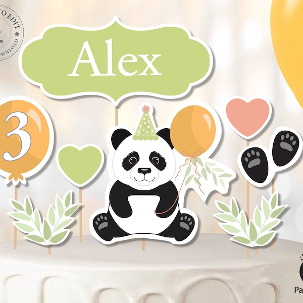 Panda Birthday - Etsy