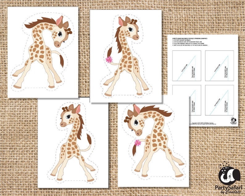 Giraffe DIGITAL Free-standing Standee Character Stand-alone Cutouts ...