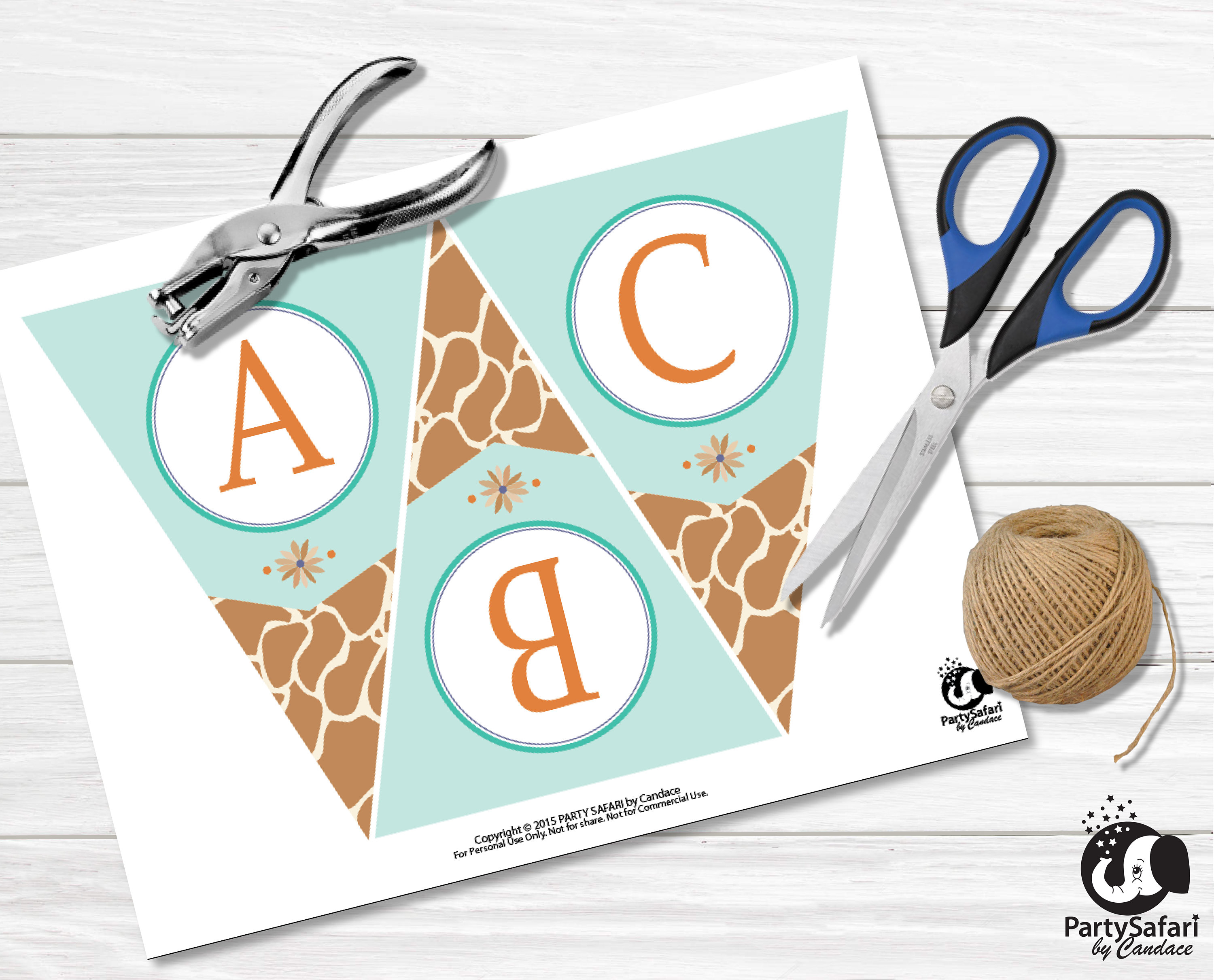 Giraffe BOY DIGITAL BIRTHDAY Banner // Giraffe Full Alphabet Banner ...