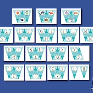 Under the Sea Printable Banner Ocean Theme Printable Banner Full ...