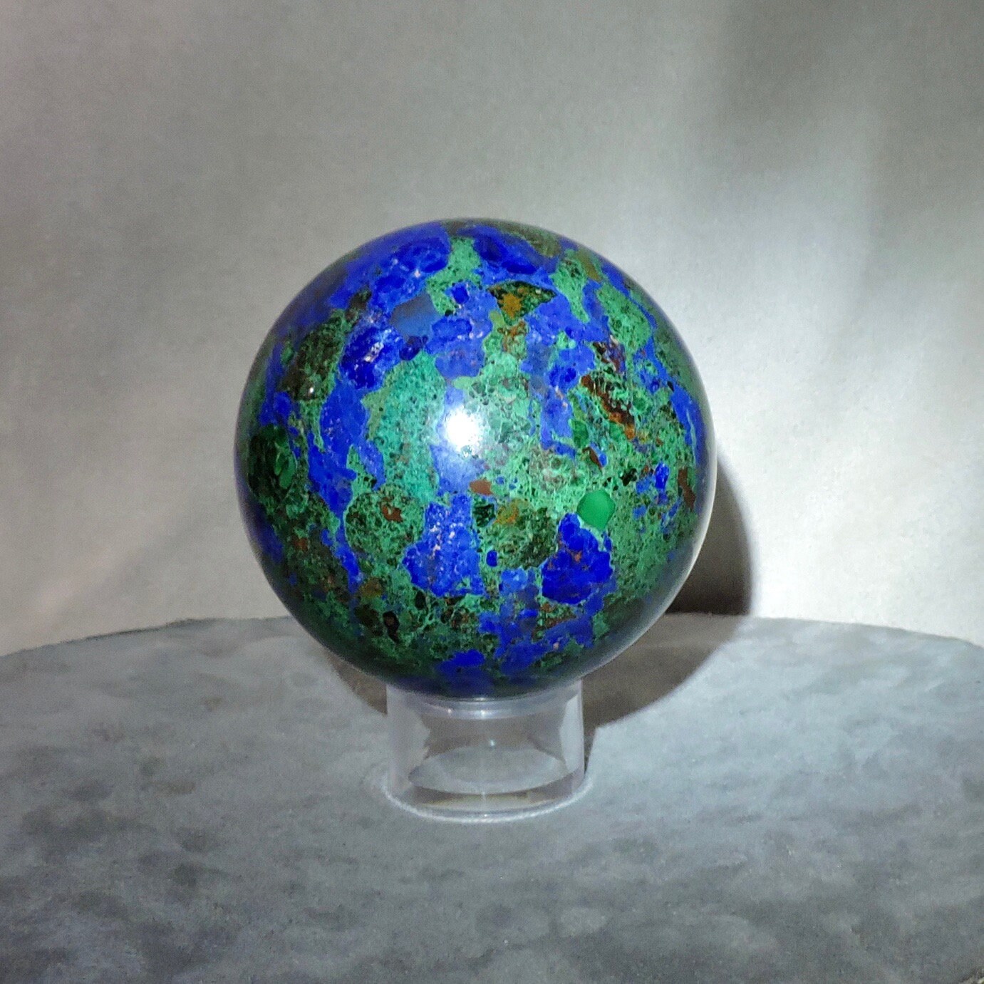 Azurite and Malachite Sphere, Azurite and Malachite From Arizona, M1064 ...