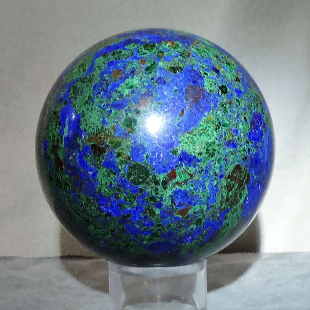 Azurite and Malachite Sphere, Azurite and Malachite From Arizona, M1064 ...