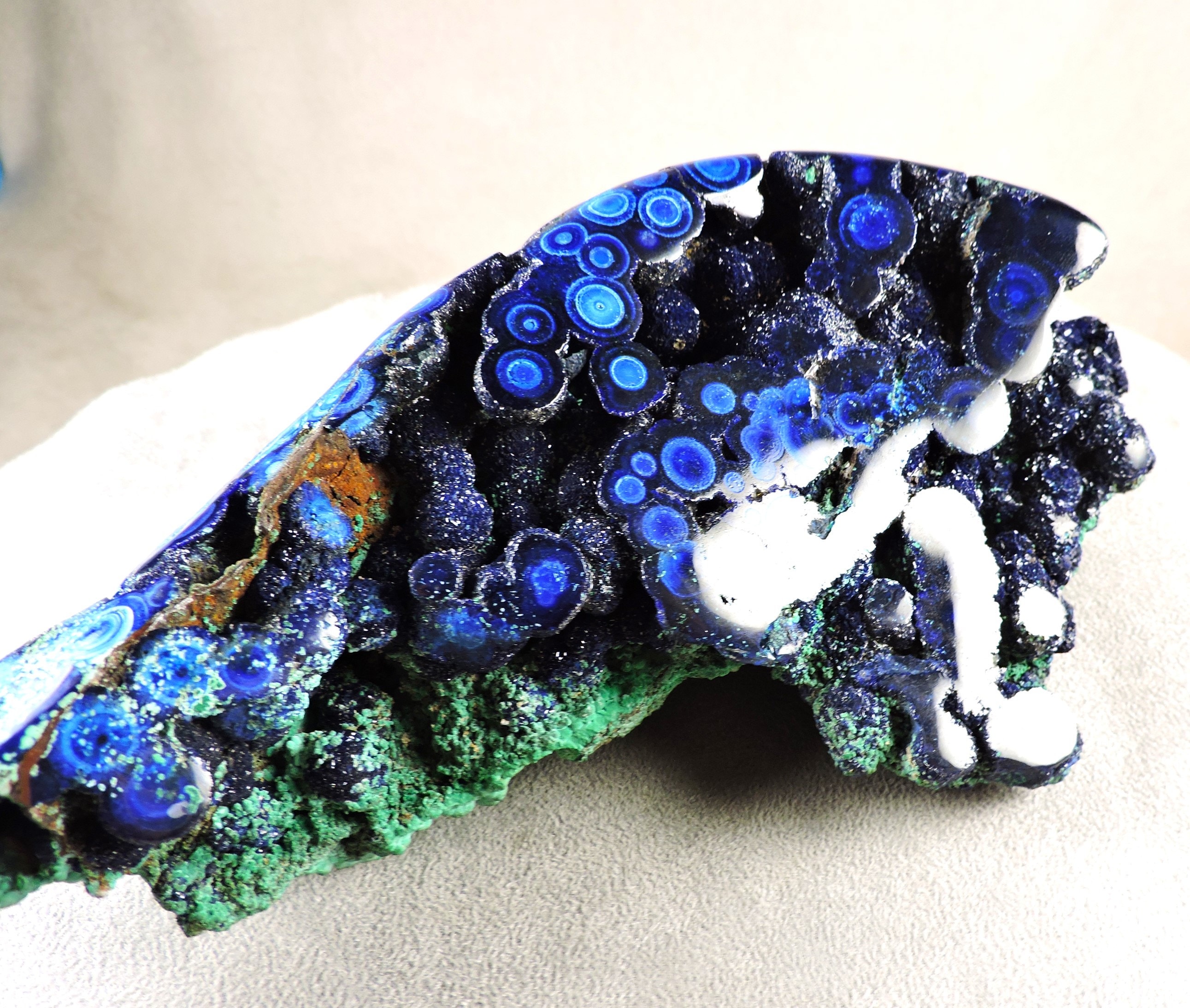 Azurite and Malachite Sculpt, Eye Azurite Sculpt, Azurite Decorator ...