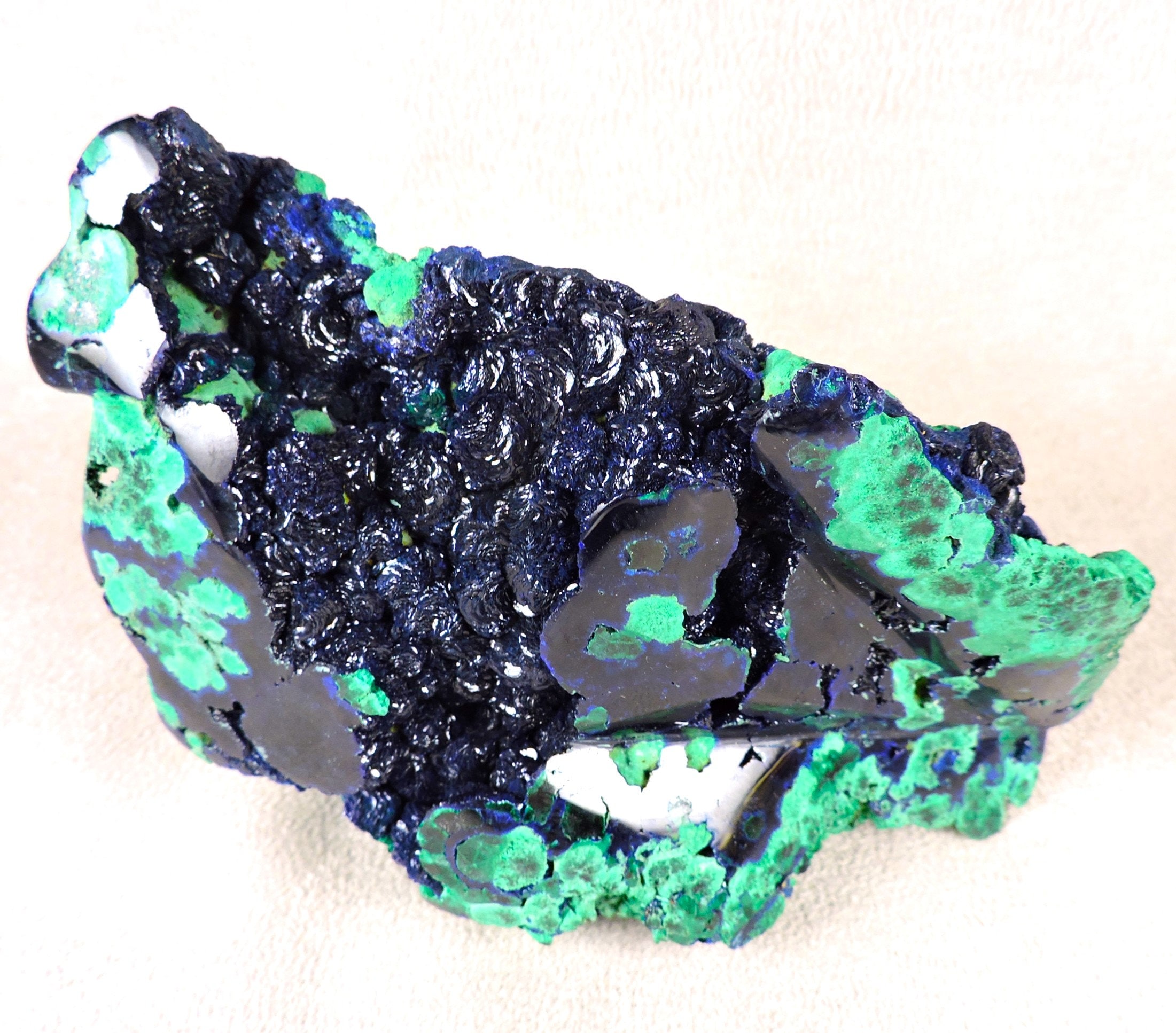 Azurite Crystals With Polished Malachite and Azurite China, M2534, From ...