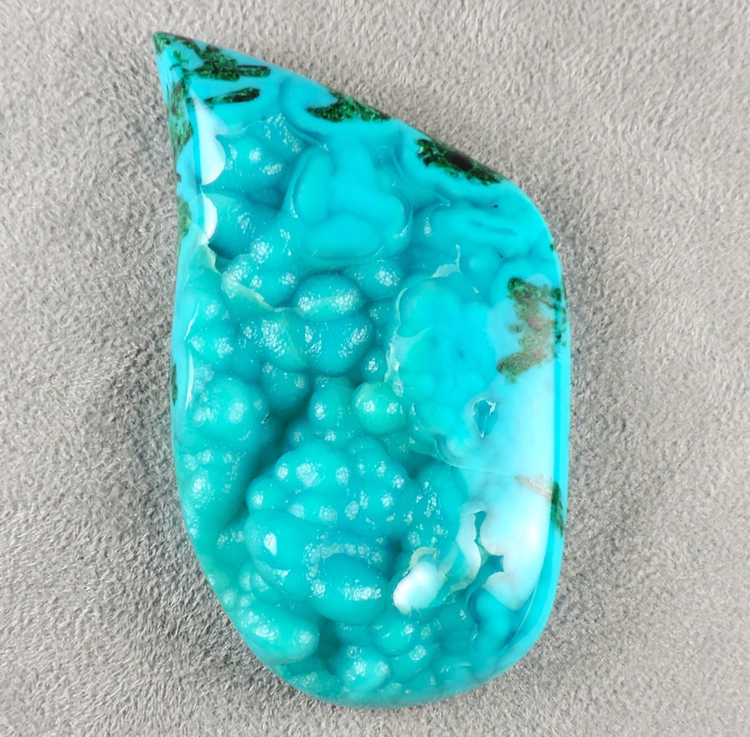 Botryoidal Gem Silica Chrysocolla, Gem Chrysocolla Sculpt, M2535, Hand ...