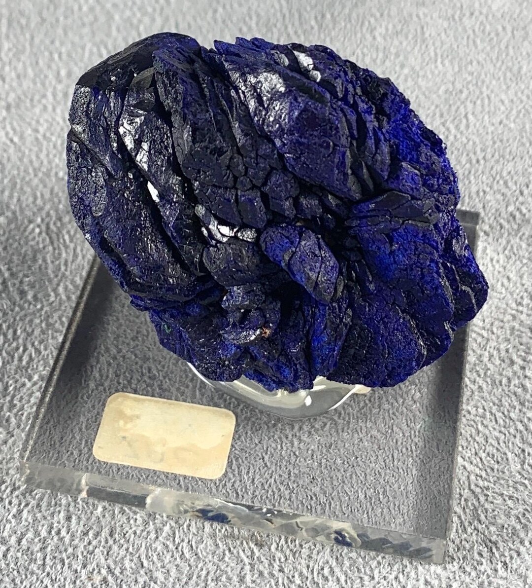 Azurite Rose, Azurite Rose Zacatecas, Mex. M2573, From Arizonacrystalco ...