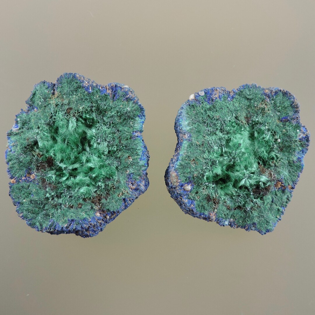 Blueberry Azurite and Malachite Nodule, Azurite and Malachite Mineral ...