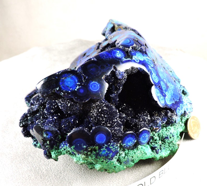 Azurite and Malachite Sculpt, Eye Azurite Sculpt, Azurite Decorator ...