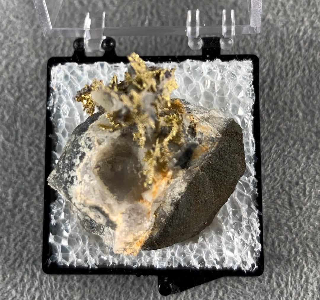 Native Gold in Quartz, Gold Specimen Mclaughlin Mine, M2560, From ...