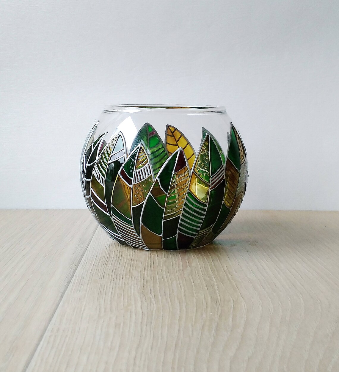 Modern Green Succulent Glass Planter Pot Sphere Floral - Etsy