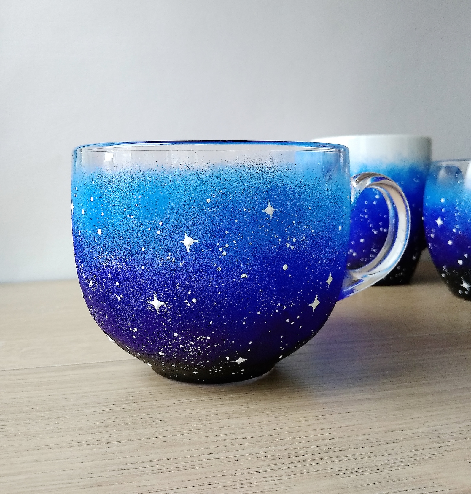 Galaxy Coffee Mug Cosmic Lover Gift Hand Painted Starry Night - Etsy
