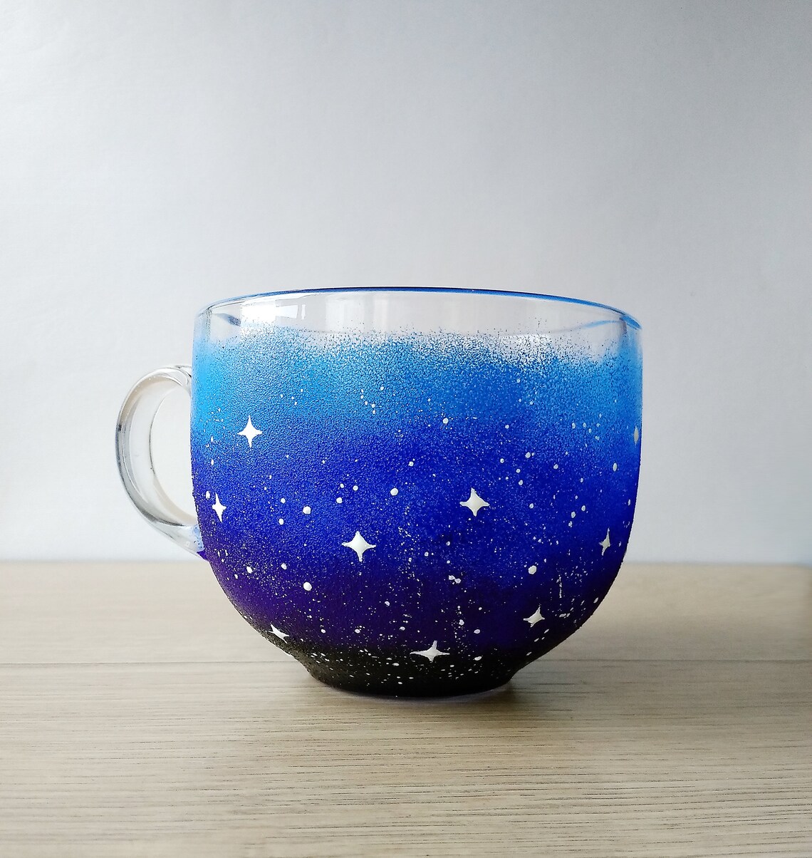 Galaxy Coffee Mug Cosmic Lover Gift Hand Painted Starry Night - Etsy