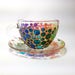 Rainbow Tea Cups & Saucers Set of 4 Painted Glass Cups With 4 - Etsy