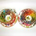 Rainbow Tea Cups & Saucers Set of 4 Painted Glass Cups With 4 - Etsy