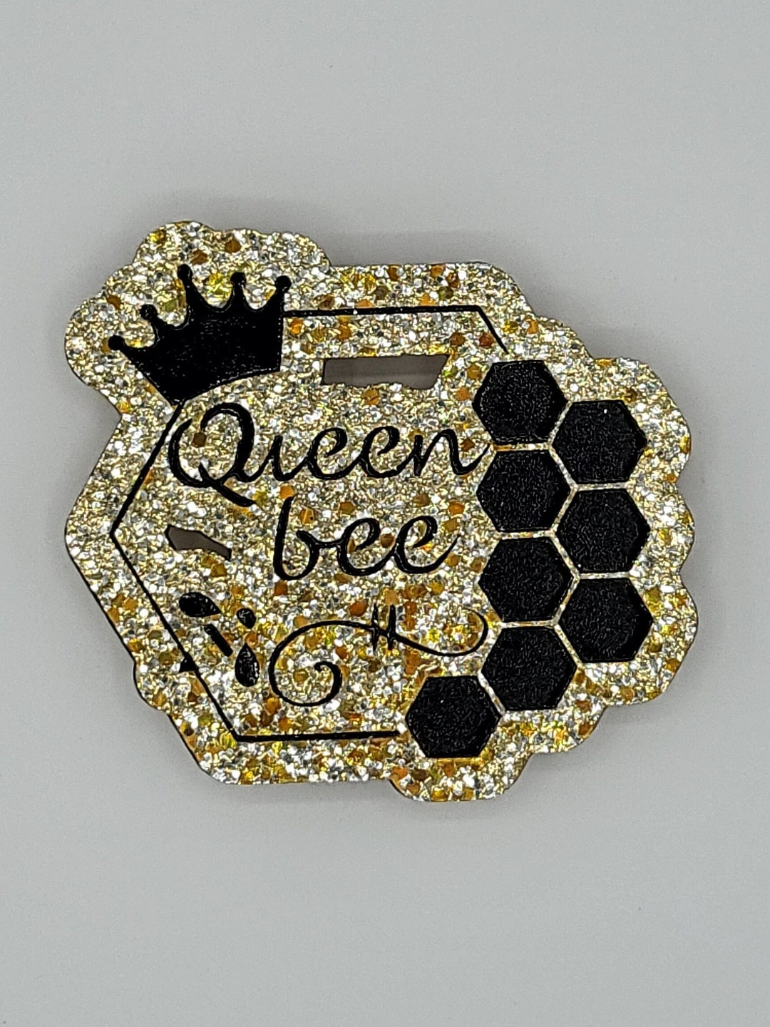 Queen Bee Bling Metallic Bogg Bag Charm - Etsy