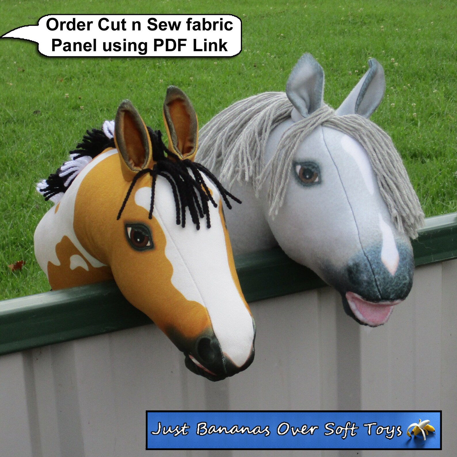 Sewing Pattern PDF Hobby Horse wish for a Pony Kidstoy or Keepsake Full ...