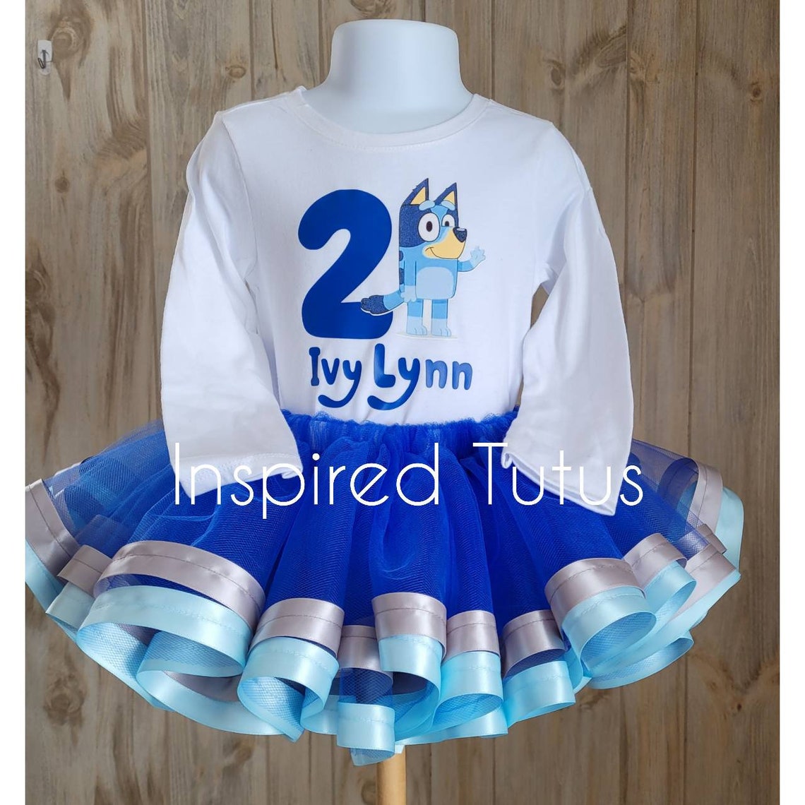 Bluey Inspired Birthday Outfit Bluey Shirt Customized Bluey - Etsy