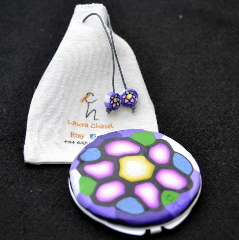 Double Mirror Exclusive Design. Summer Craft to Keep in Your Bag - Etsy